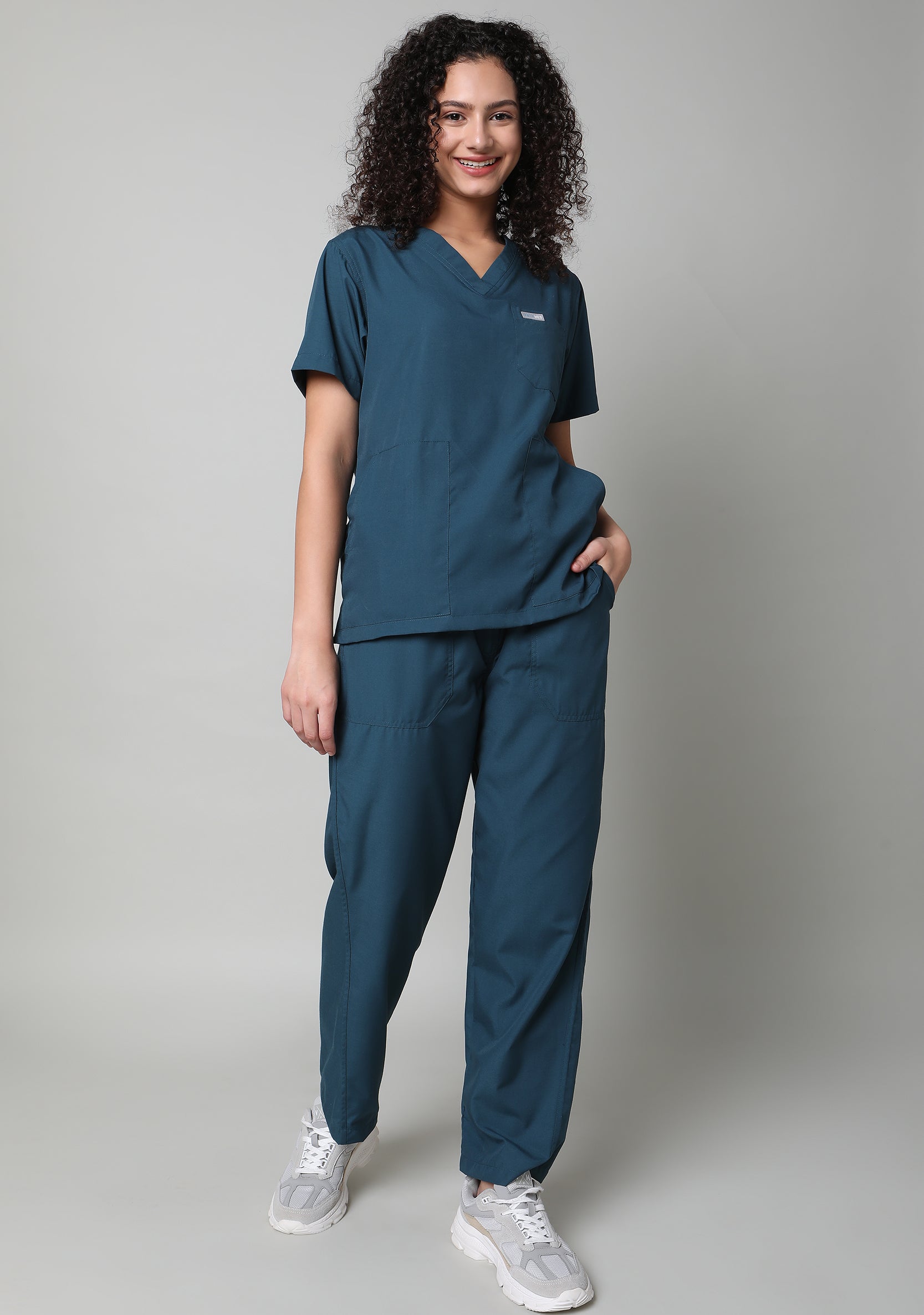 Buy Classic Women's 5-Pocket New Gen (Black) Scrub – Knya