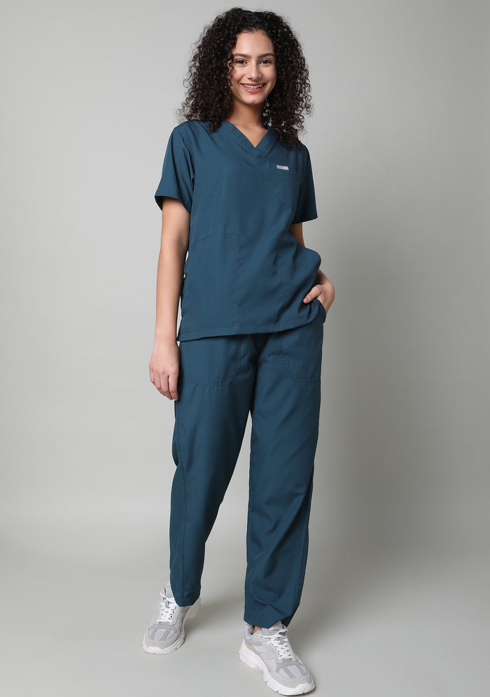 Buy Classic Women's 5-Pocket New Gen (Black) Scrub – Knya