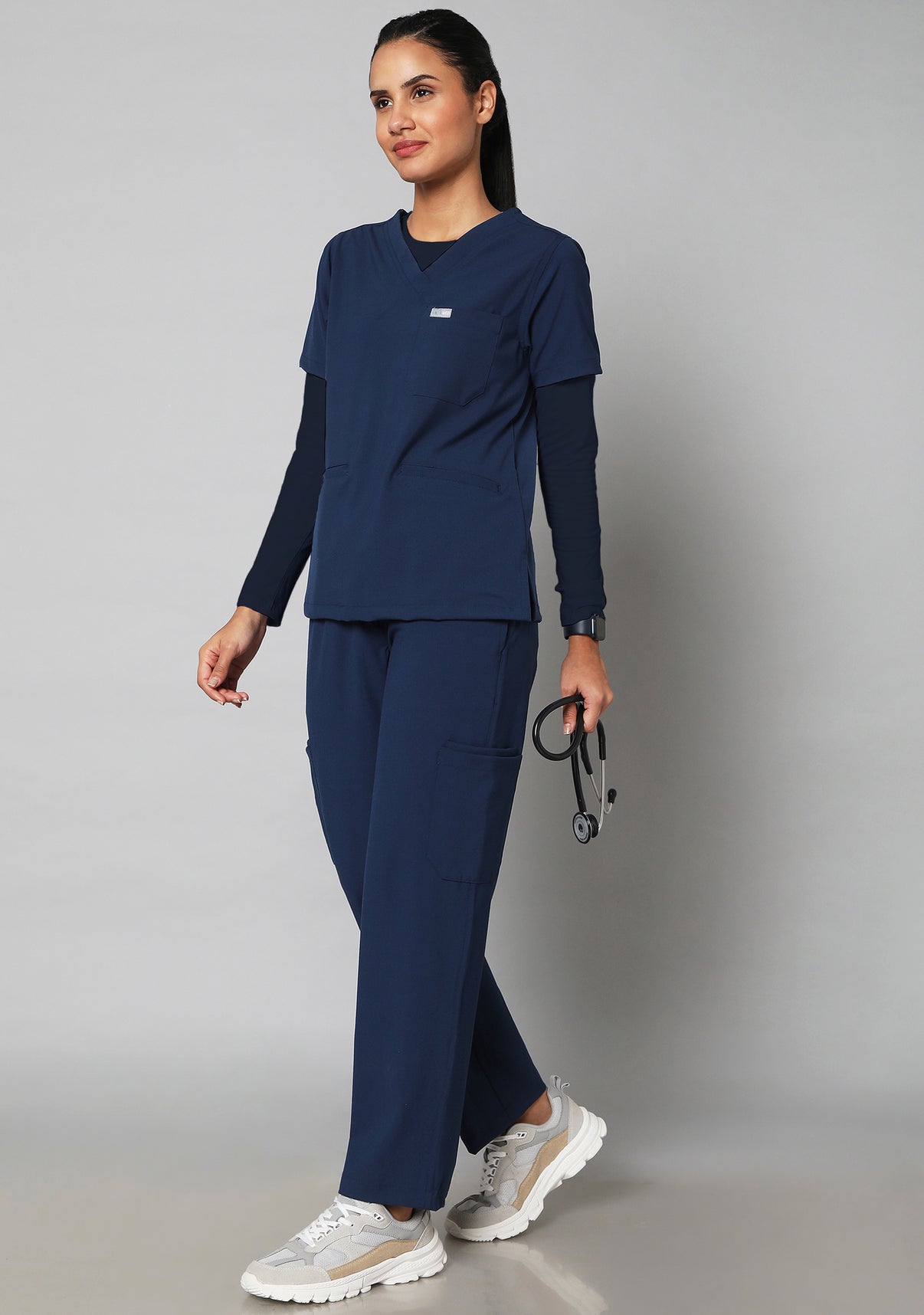 Buy Women's Supersoft Longsleeves (Navy Blue) Underscrub Online – Knya